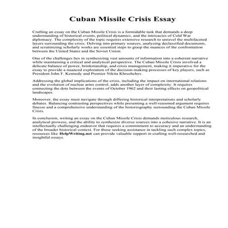 Cuban Missile Crisis Essay.pdf