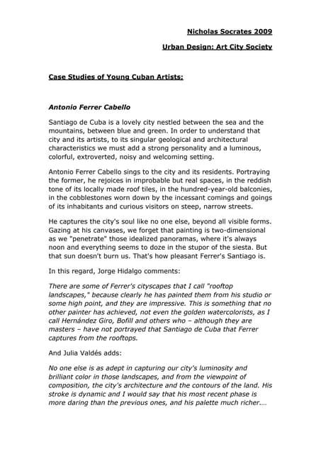 Art Criticism student example | DOCX