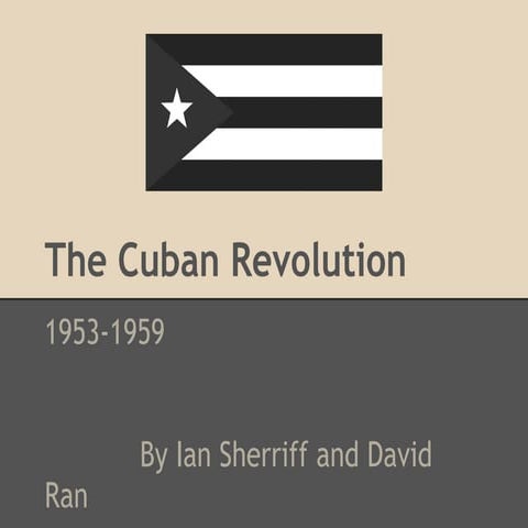 Cuban revolution | PPTX