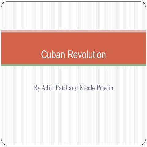 Cuban revolution | PPTX