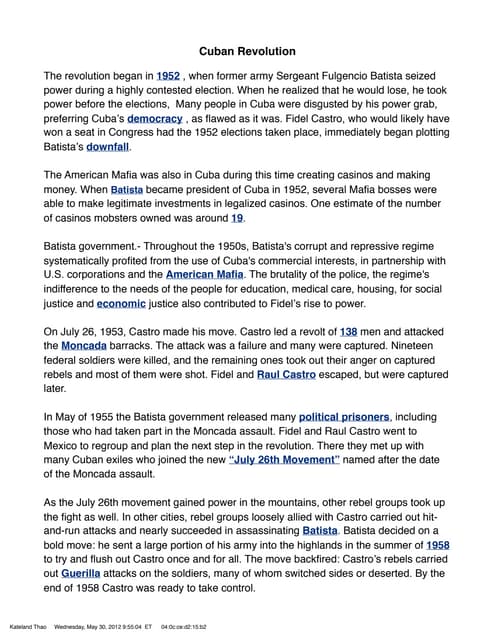 Lecture 11. cuban revolution | PPTX