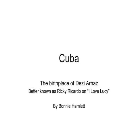 Cuba powerpoint | PPT