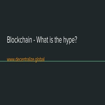 Blockchain Lunch and Learn | PPTX