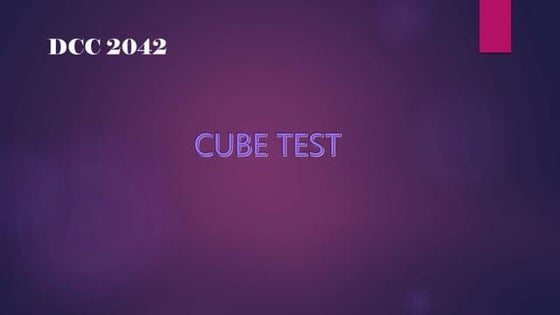 Cube test report | PDF | Civil Engineering Industry | Industries