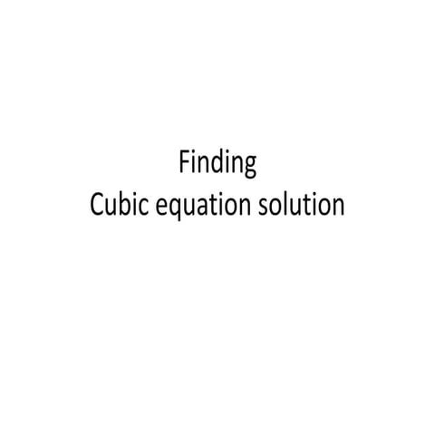 Cubic Root Using Excel Pptx