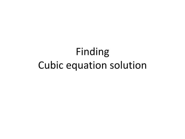Cubic Root Using Excel Pptx