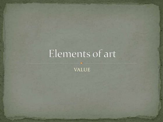 Value | KEY | Drawing and Sketching | Arts and Crafts