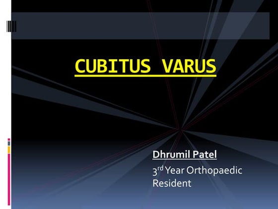 Cubitus varus and valgus | PPT