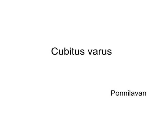 Cubitus varus and valgus | PPT