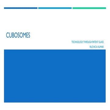 Cubosomes - Technology Landscape Overview | PDF