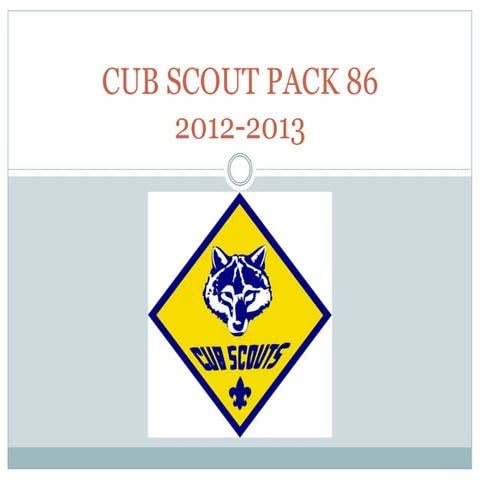 Cub Scout pack 86 parent night | PDF