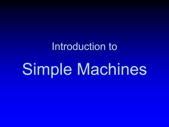Science 5 (Simple Machines) | PPT