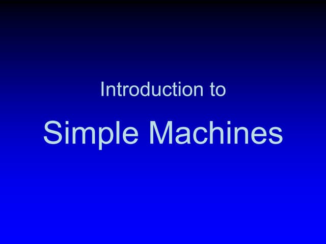 Science 5 (Simple Machines) | PPT