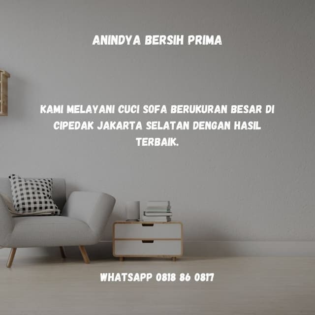 Cuci Sofa Berukuran Besar di daerah Cipedak Jakarta Selatan | PDF