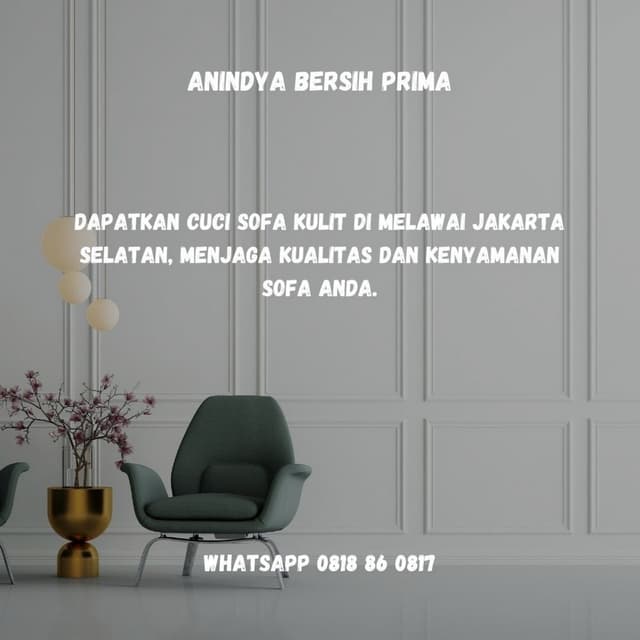 Cuci Sofa Kulit di daerah Melawai Jakarta Selatan | PDF
