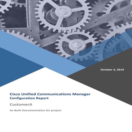 Cucm configuration and setep guide for a site | PDF