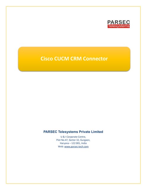 Crm Connector For Avaya Aura Pdf