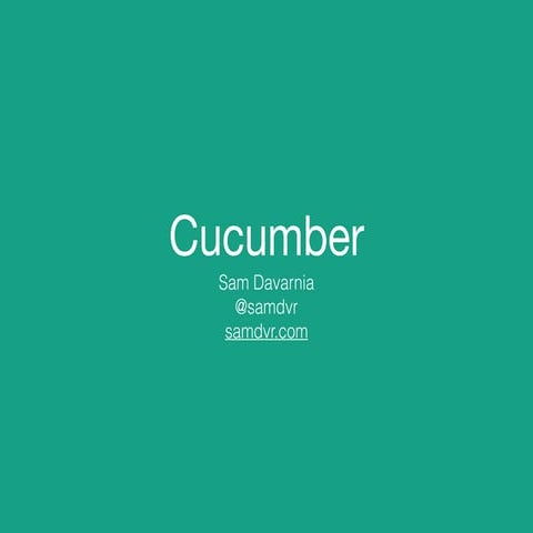 Cucumber & BDD | PDF | Programming Languages | Computing