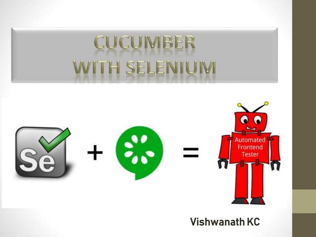 Cucumber With Selenium Ppt