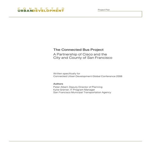 The Connected Bus - Project Plan | PDF
