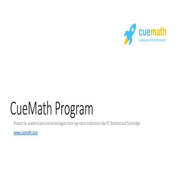 Cuemath Program | PDF