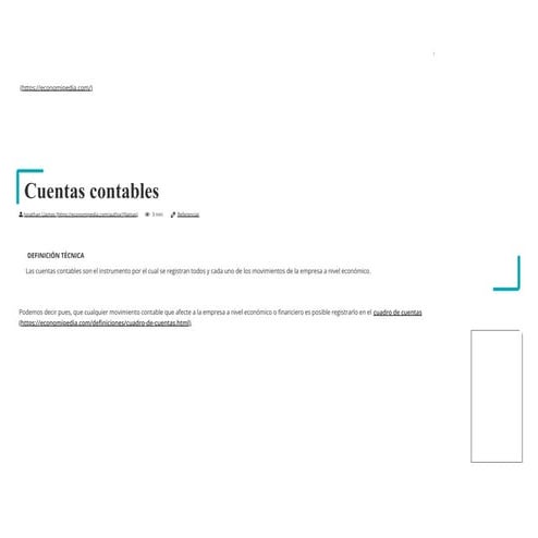 Cuentas contables qué es, definición y concepto | PDF