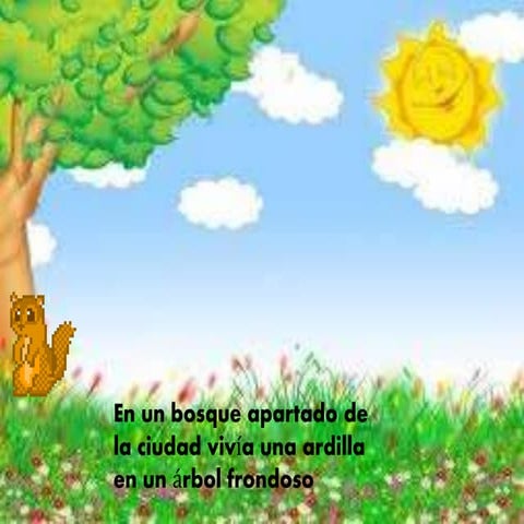 Cuento La Ardilla y sus amigos | PPTX