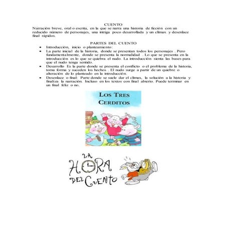 Las partes del cuento | PPTX