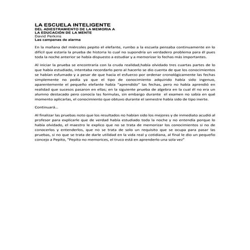 Cuento pepito el elefante | DOCX