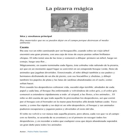 Cuento abril. la pizarra mágica | DOC