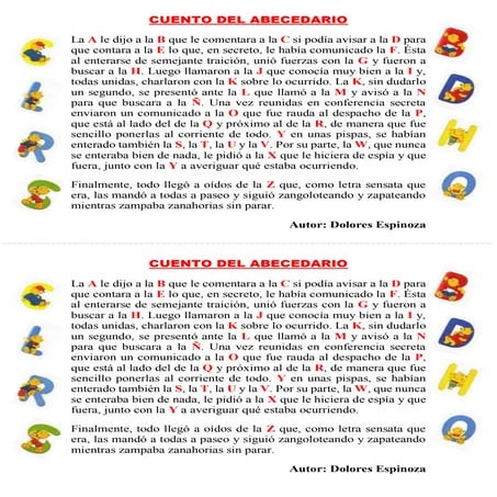 Cuento del abecedario | PDF