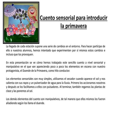 Cuento de la primavera | PPTX