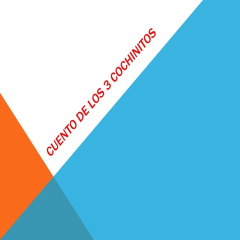 cuento los tres cerditos | DOCX