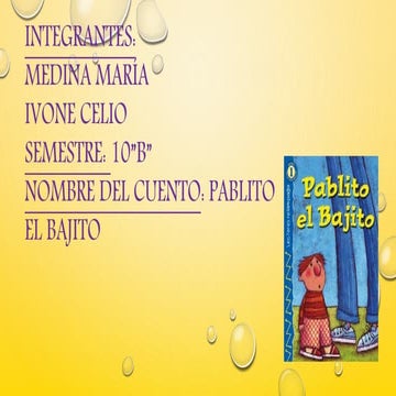 Cuento Pablito Chiquito | PPTX