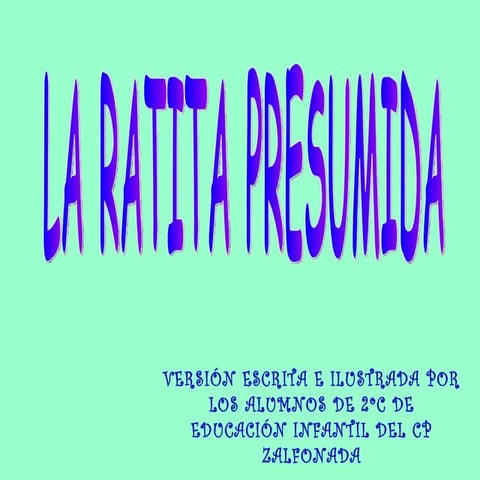 La ratita presumida | PPTX