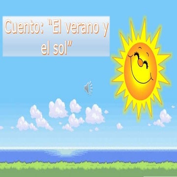 Cuento: "El verano y el sol" | PPTX