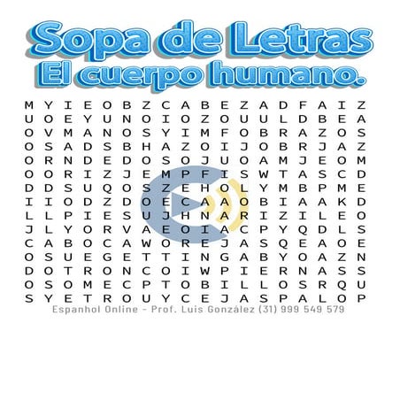 Sopa de letras - vocabulario Cuerpo humano.pdf