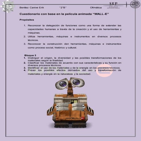 Wall e esquema web | PDF