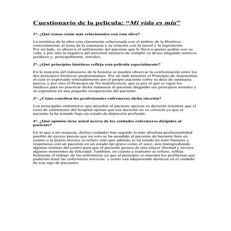 Cuestionario de la película | DOC