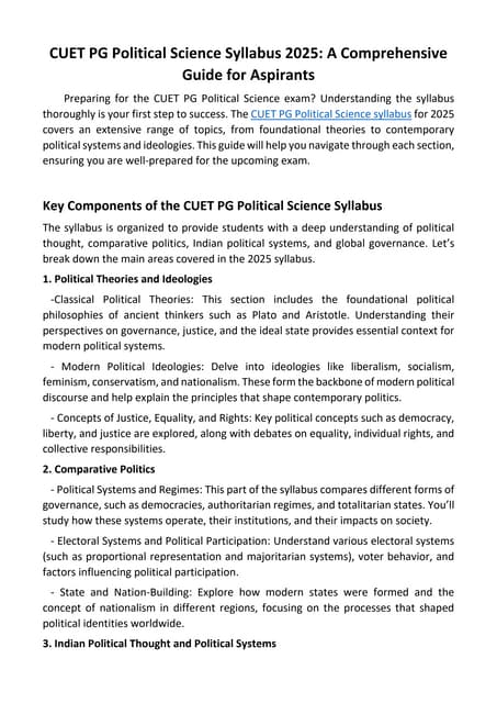 Basic concepts on political science | PDF