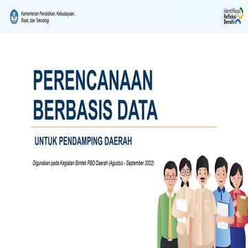 Modul Perencanaan Berbasis Data untuk Pendamping Daerah | PDF