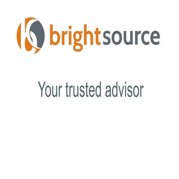 Portfolio Brightsource | PPT | Business | Business and Finance