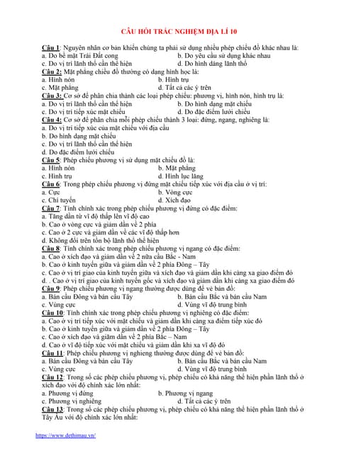 Trac nghiem-trac-dia-dai-cuong-tu-az- | DOCX