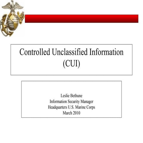 CUI briefing II | PPT
