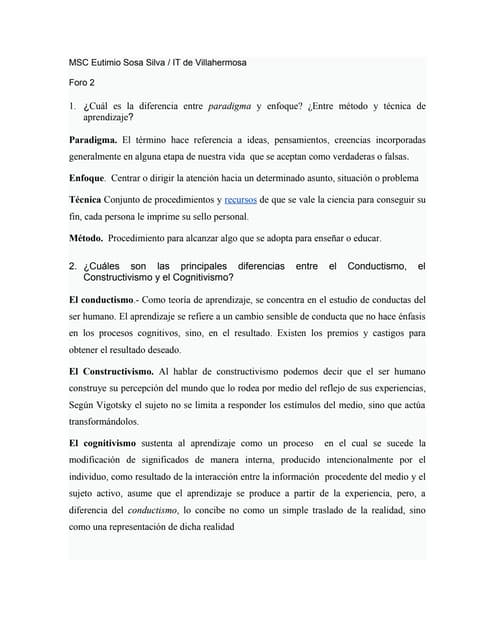 Cuadro comparativo de los paradigmas de la investigacion | PDF