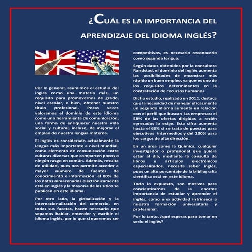 La importancia del inglés
