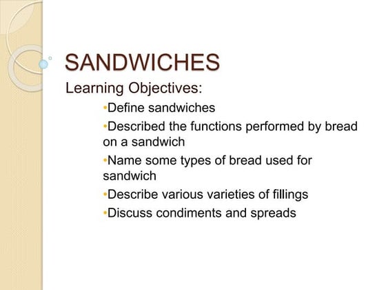 Classifications of Sandwiches | PPTX