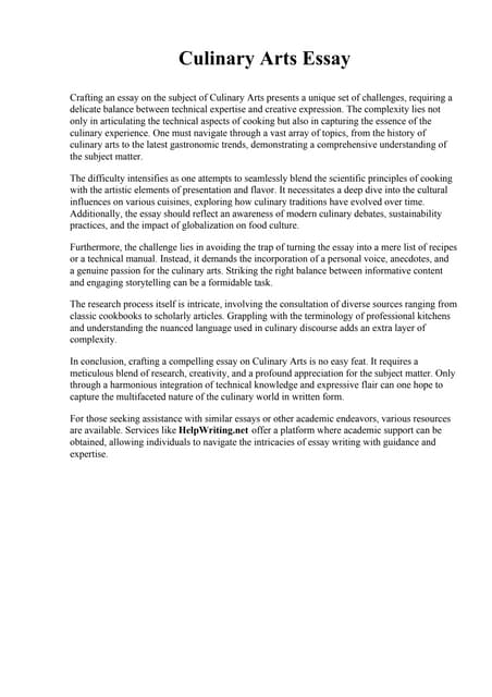 Descriptive Essay On Food. Williamsburg Technical College | PDF ...