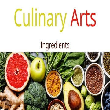 Culinary_Arts_ Vocabulary_for_Students_Begginers | PPT