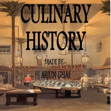 Culinary history | PPTX